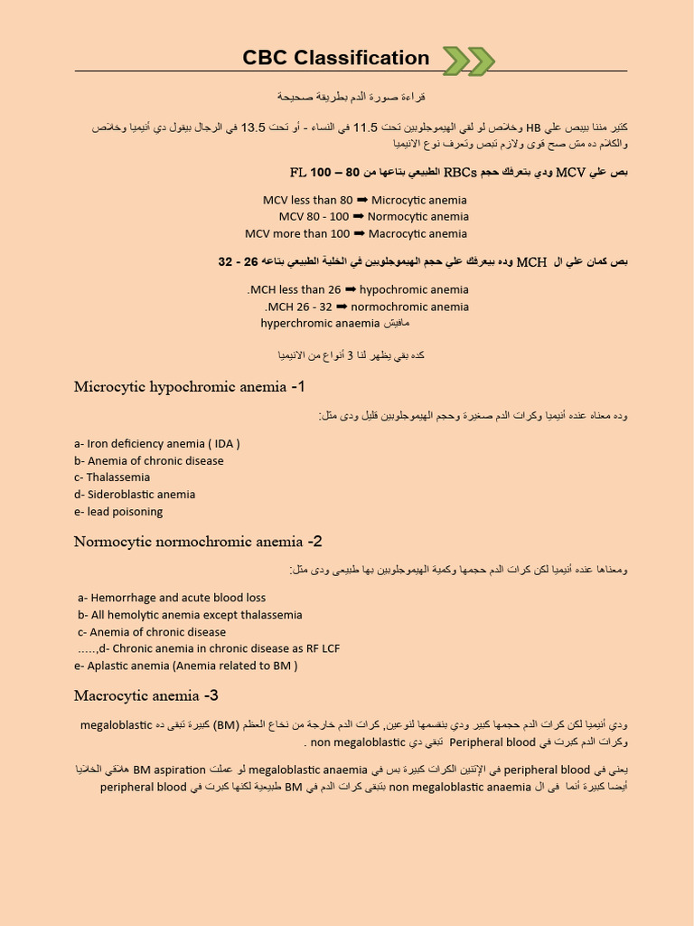 CBC Classification | PDF