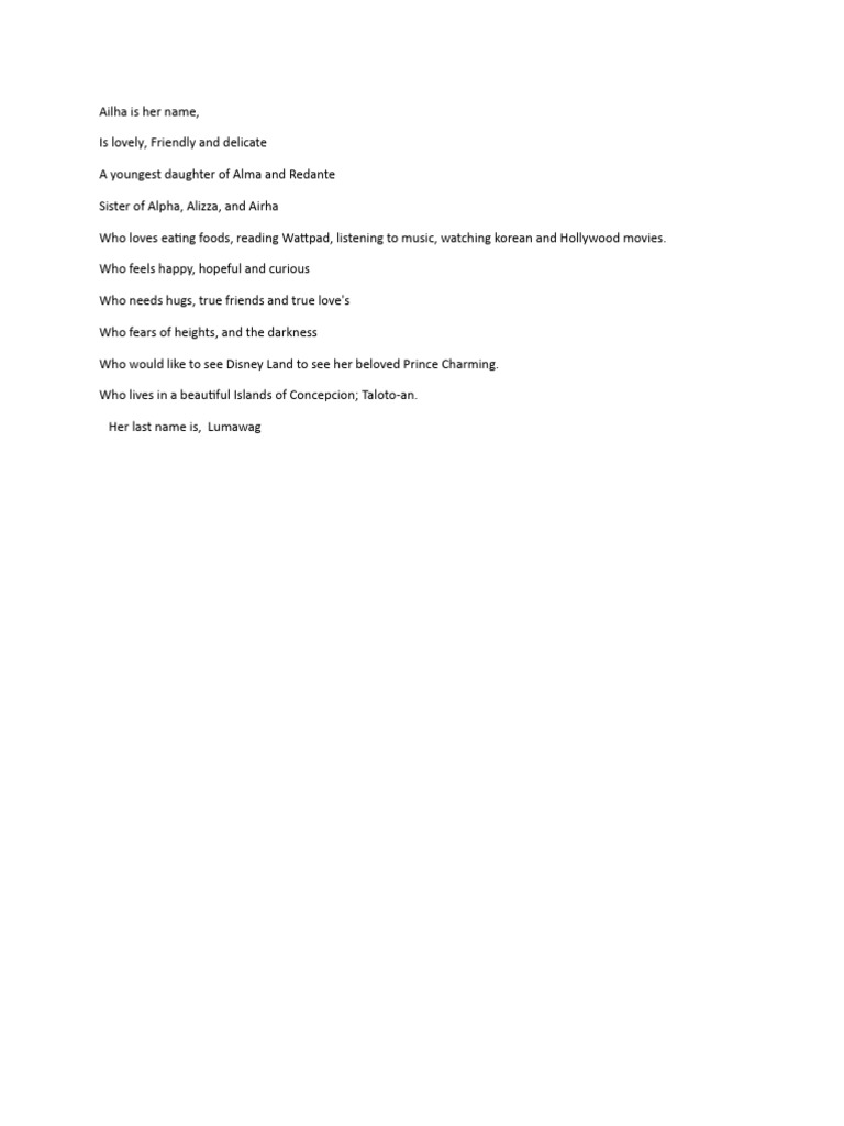 Bio Poem | PDF