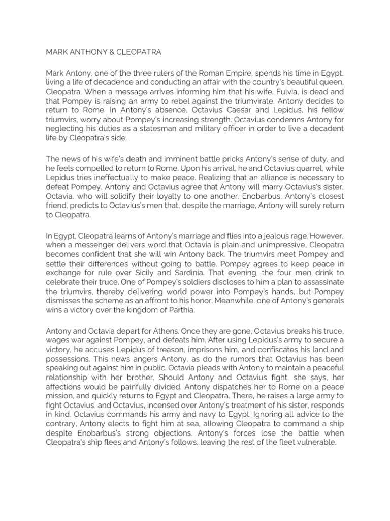 Mark Anthony | PDF | Mark Antony | Augustus