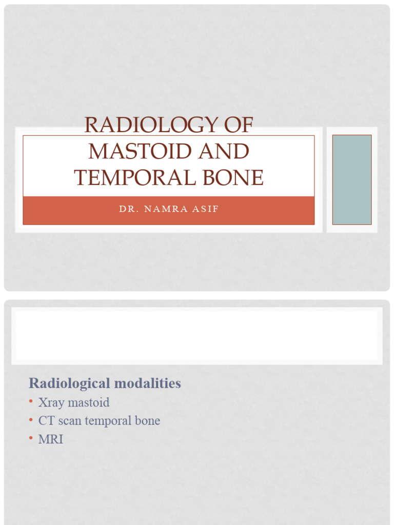 Radiology of Temporal Bone | PDF