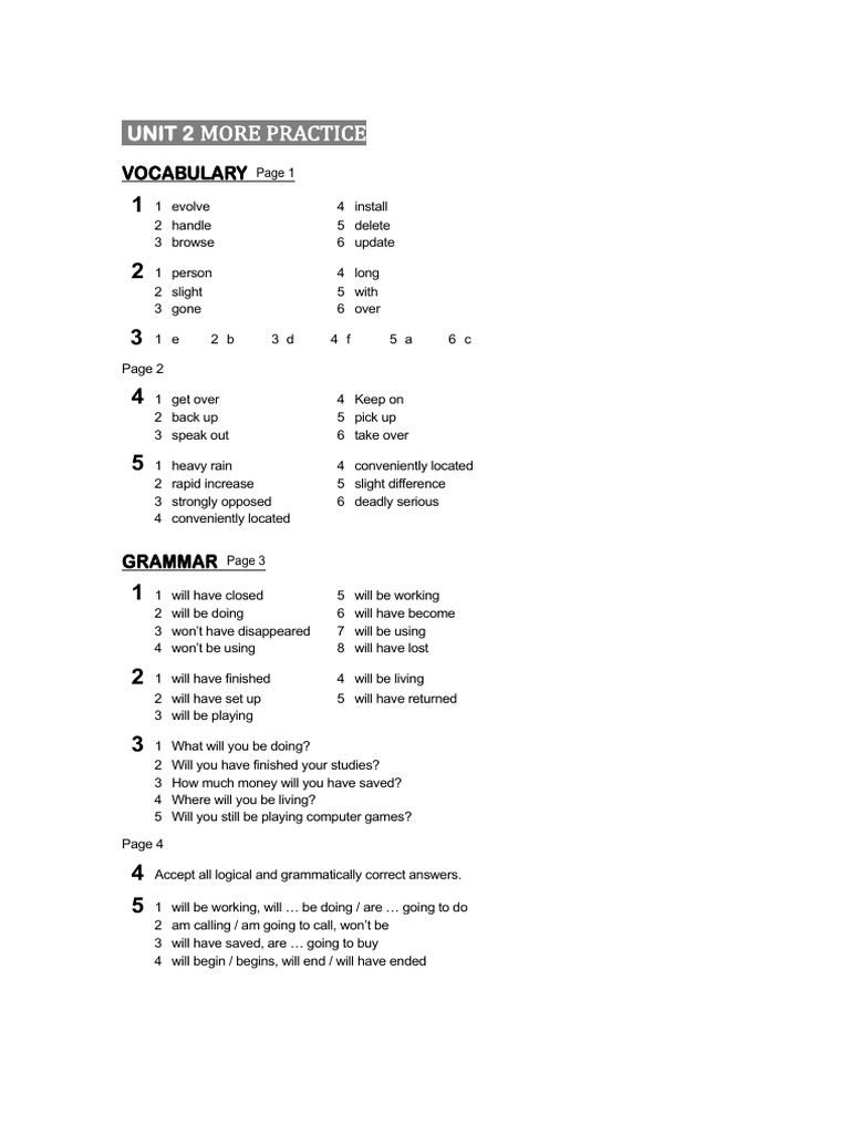 Unit 2. Activities answers | PDF | Software | Computer Science
