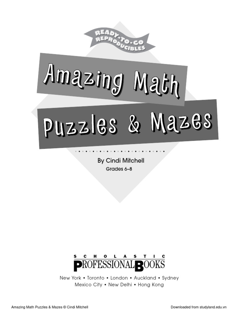 Amazing Math Puzzles and Mazes | PDF | Decimal | Puzzles