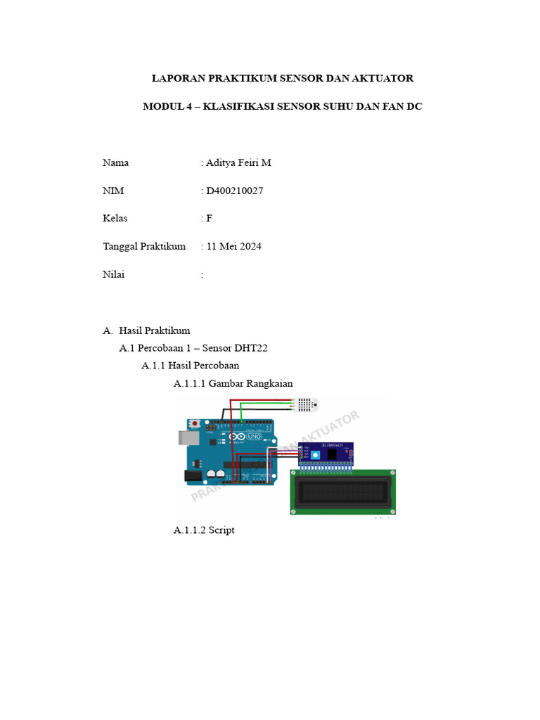 Adit m4 Sensor Aktuator | PDF