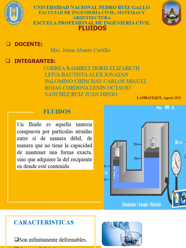 FLUIDOS | PDF | Volumen | Fluido