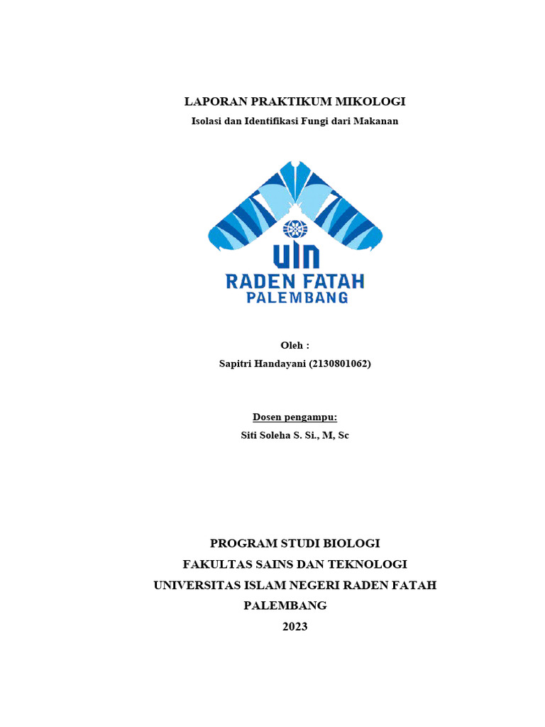Laprak Isolasi Jamur Pitri | PDF | Kesehatan Holistik | Sains & Matematika