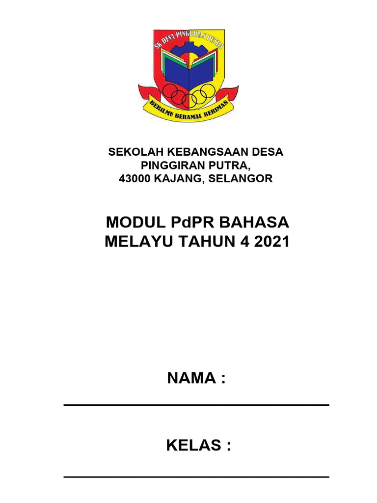 Modul Bahasa Melayu Tahun 4 (Pemahaman) | PDF | Karier & Perkembangan | Game & Aktivitas
