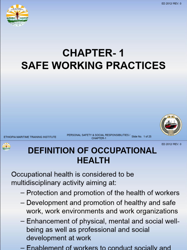PSSR Chapter 1 | PDF | Safety | Occupational Safety And Health