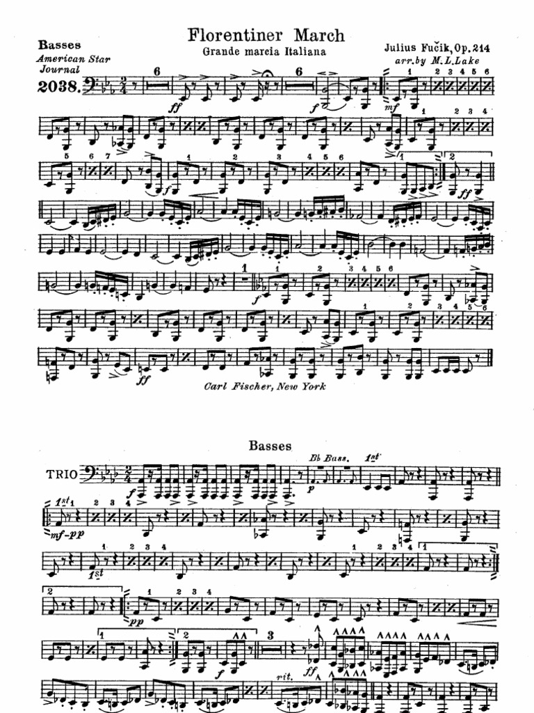 Florentiner March - Bas | PDF