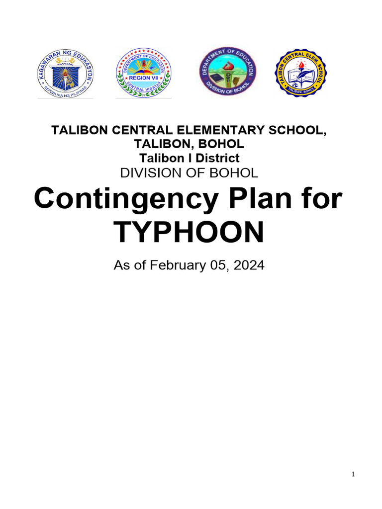 TALIBON 1 - 118729 - Talibon CENTRAL ES | PDF | Disaster Risk Reduction ...