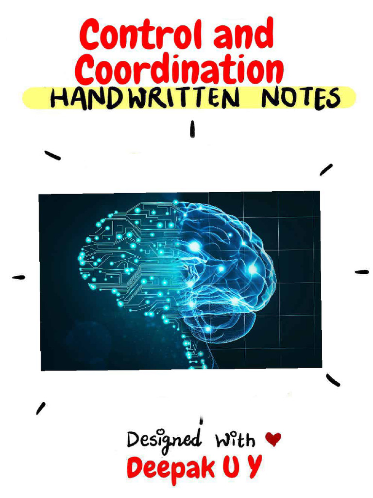 Control and Coordination Handwritten Notes | PDF