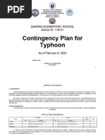 School Contingency Plan | PDF | Tropical Cyclones | Typhoon