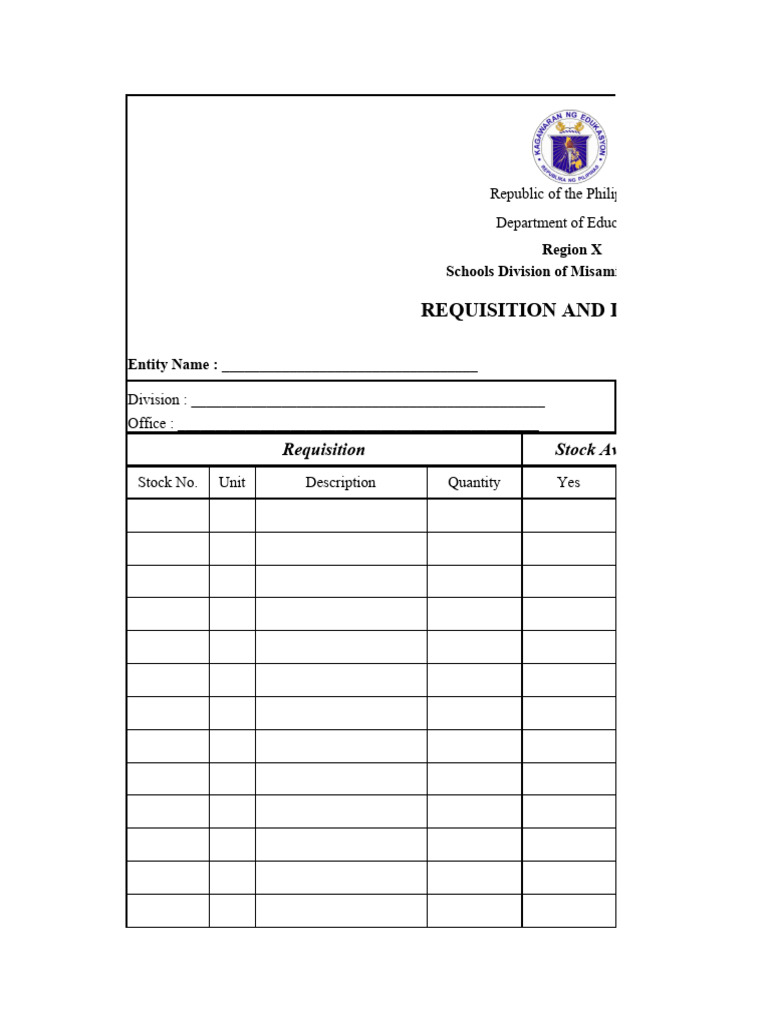 SUPPLY-FORMS-WITH-ASSET-REGISTRY-TEMPLATE | PDF | Inventory | Transport