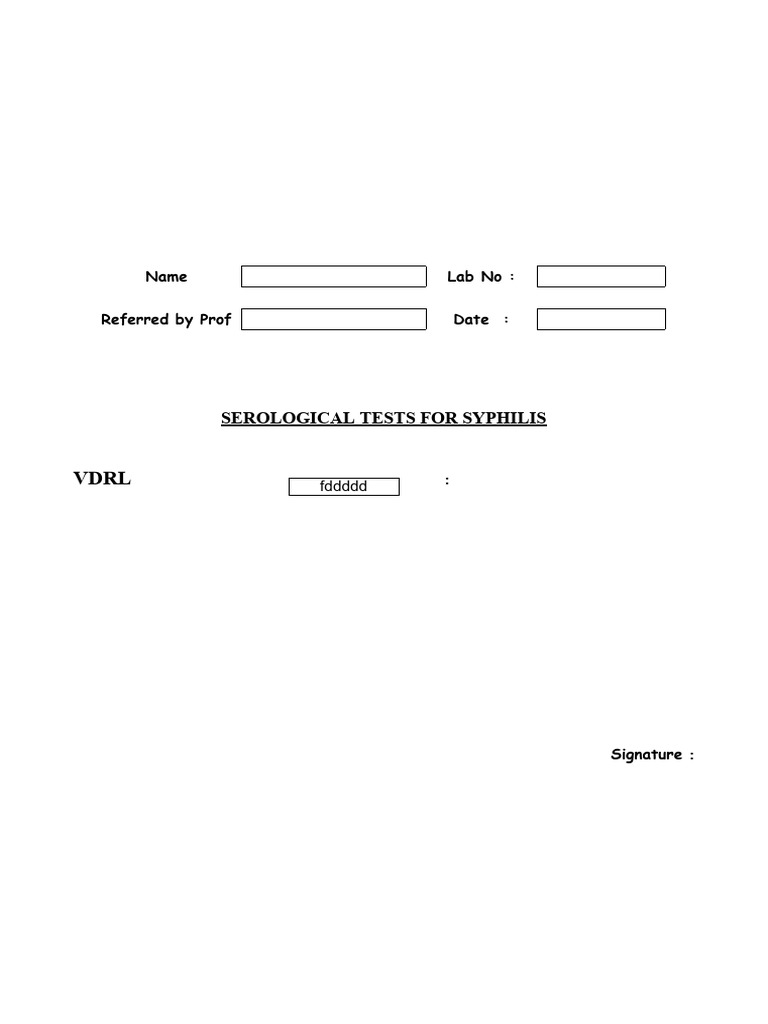 VDRL | PDF