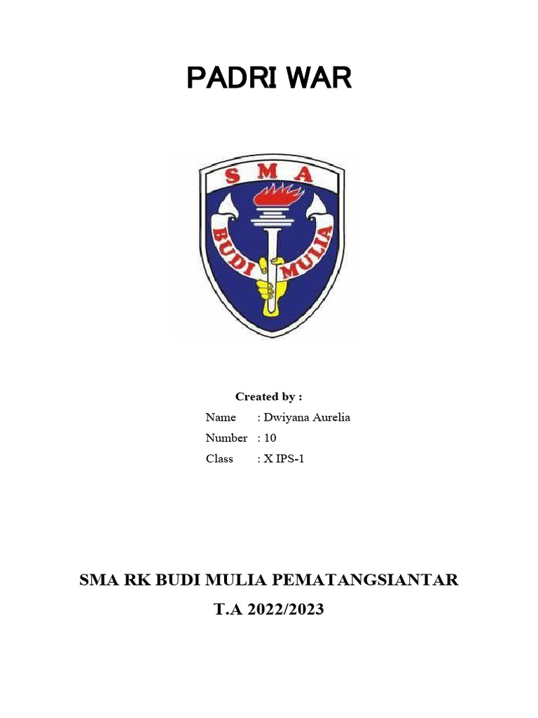 PADRI WAR. Dwik | PDF