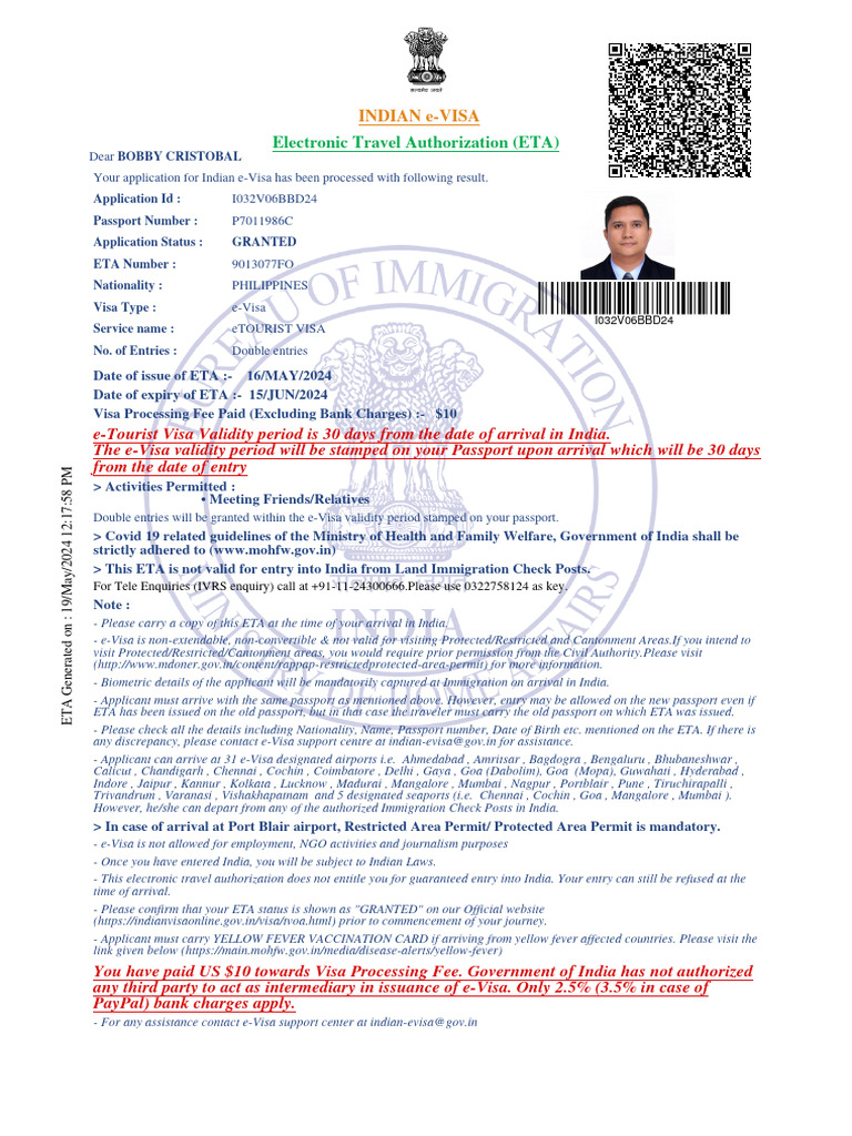 I032v06bbd24 Eta | PDF | Travel Visa | Passport