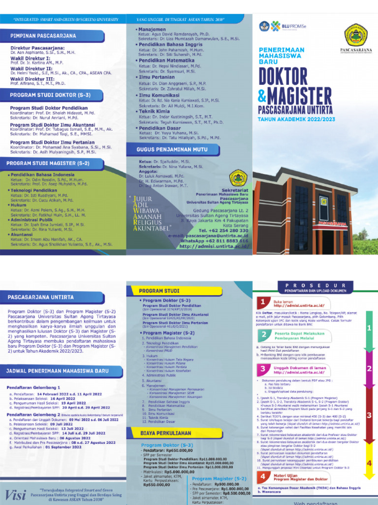 New Revisi Brosur Pasca 2022 | PDF