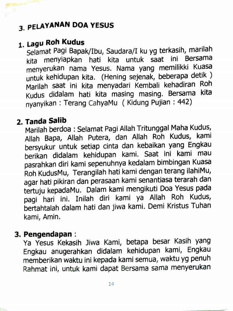 Doa Yesus | PDF | Seni & Disiplin Bahasa