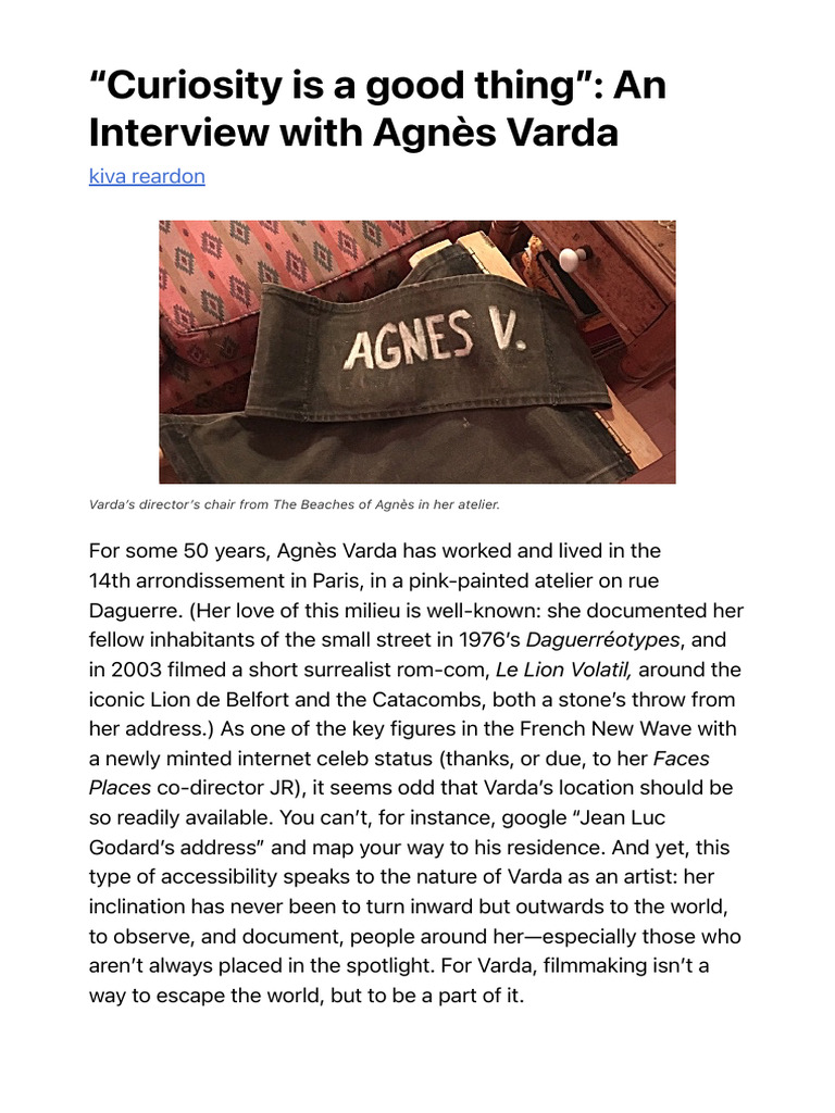 Agnes v-Interview | PDF