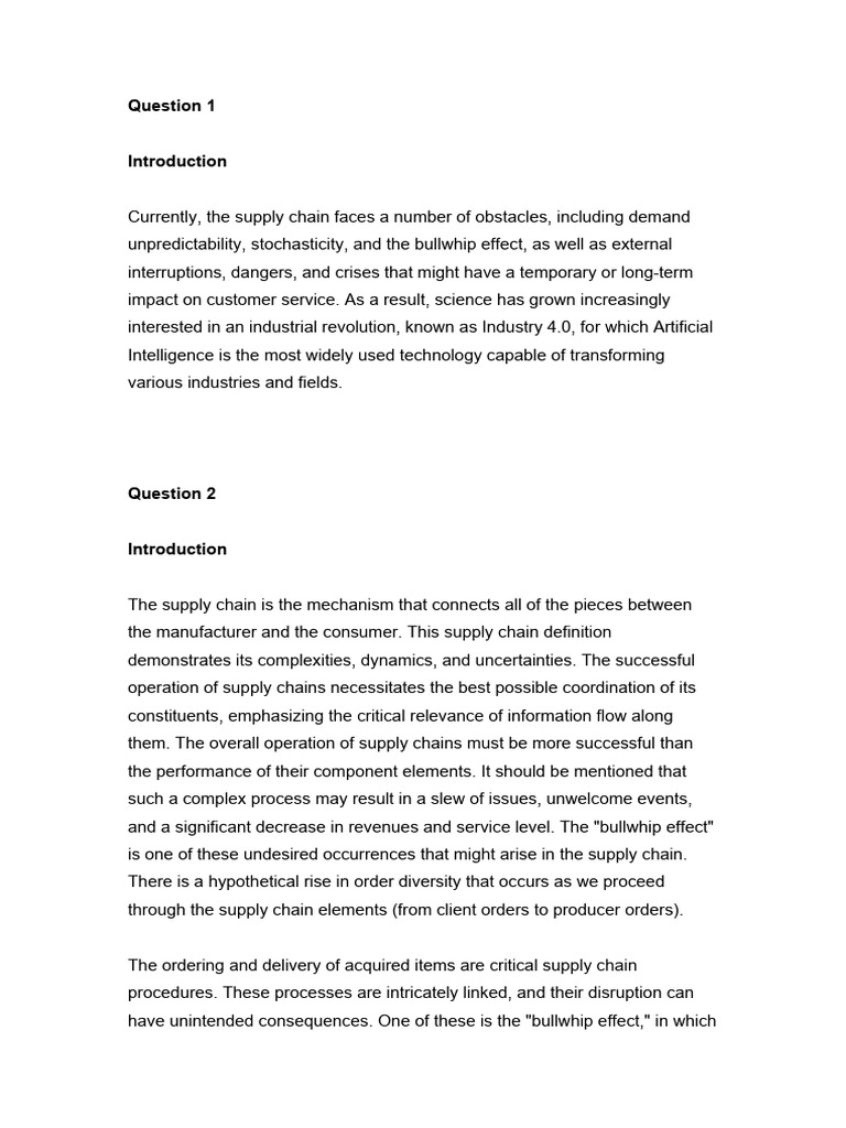 LOGISTICS AND TRANSPORT CASE STUDY | Download Free PDF | Supply Chain ...