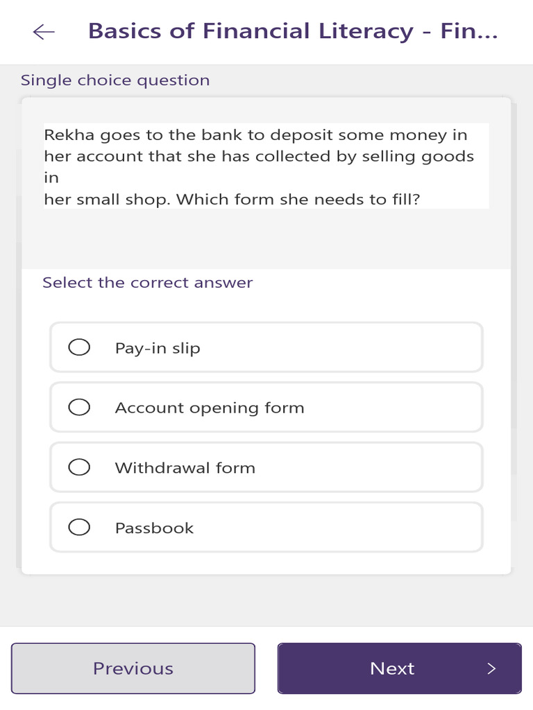 Basics of Financial Literacy - Final Assessment 6 | PDF