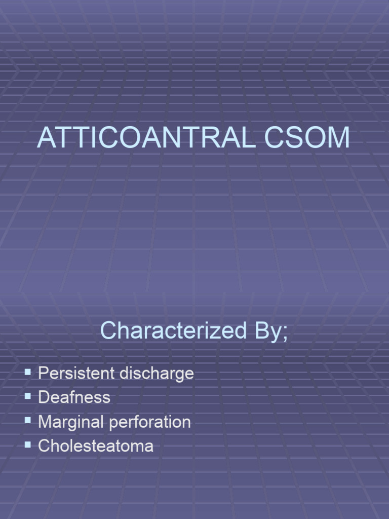 Understanding Cholesteatoma and Surgery | PDF | Ear | Auditory System