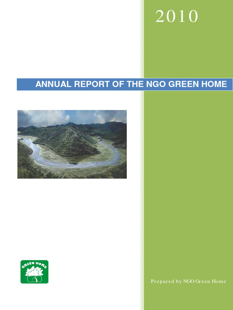 Green Home NGO Annual Report Example | PDF | Non Governmental ...