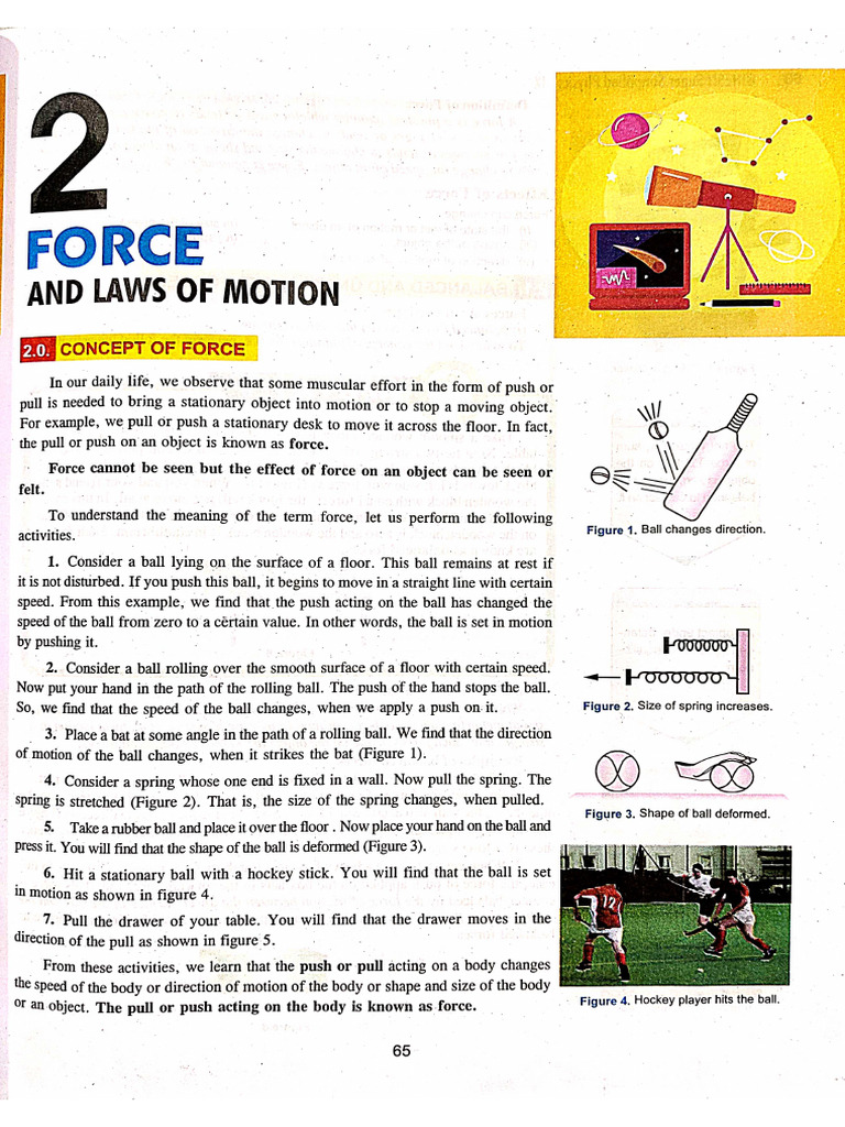 C9 Force and Law of Motion First and Second | PDF