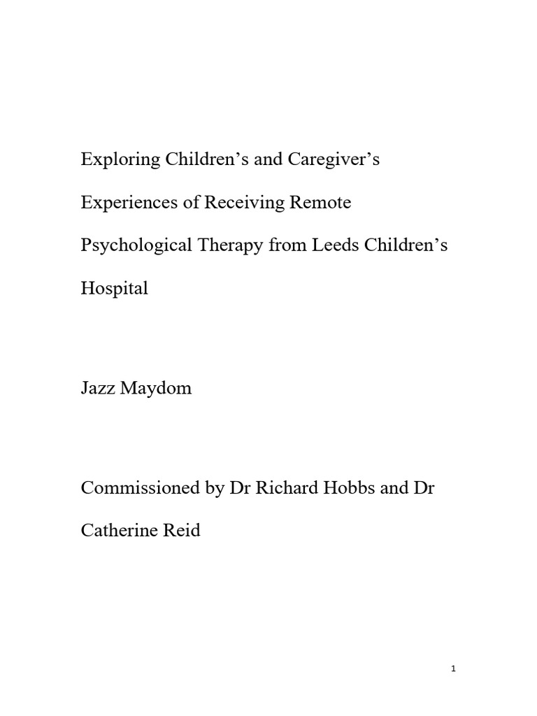 Jazz Maydom SEP | PDF | Clinical Psychology | Psychology