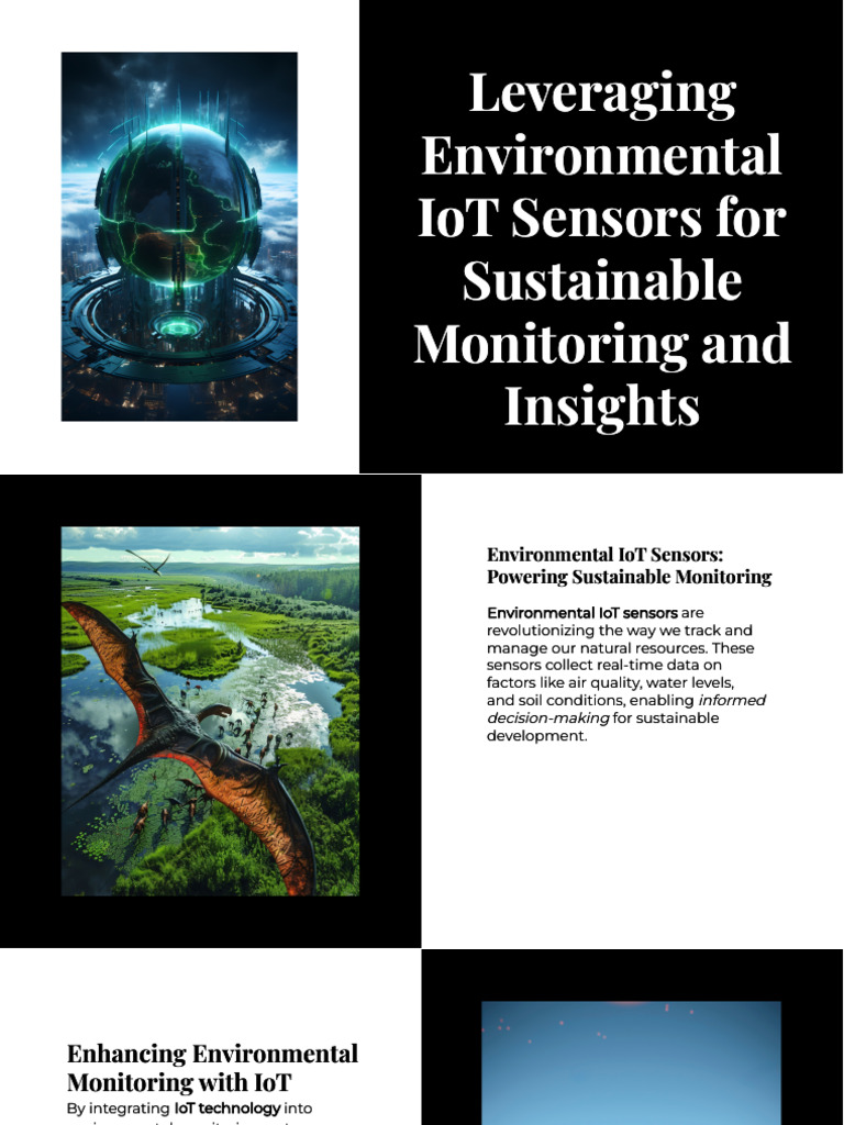 Slidesgo Leveraging Environmental Iot Sensors For Sustainable ...