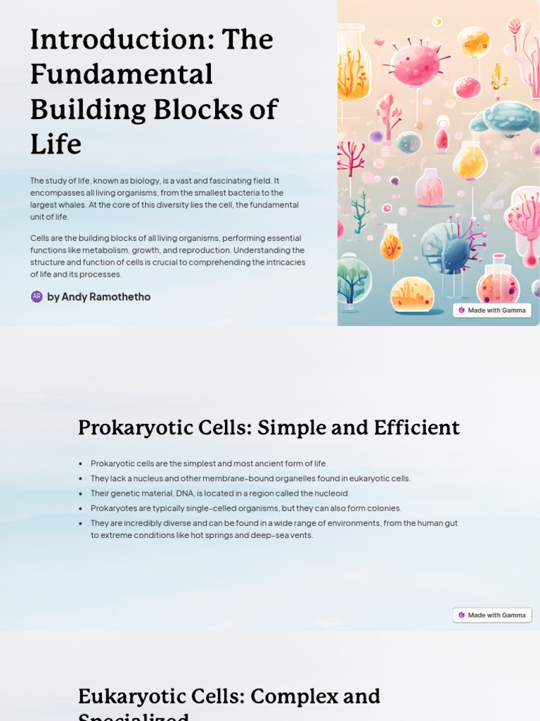 Introduction The Fundamental Building Blocks of Life | PDF | Meiosis ... Introduction The Fundamental Building Blocks of Life | PDF | Meiosis ...