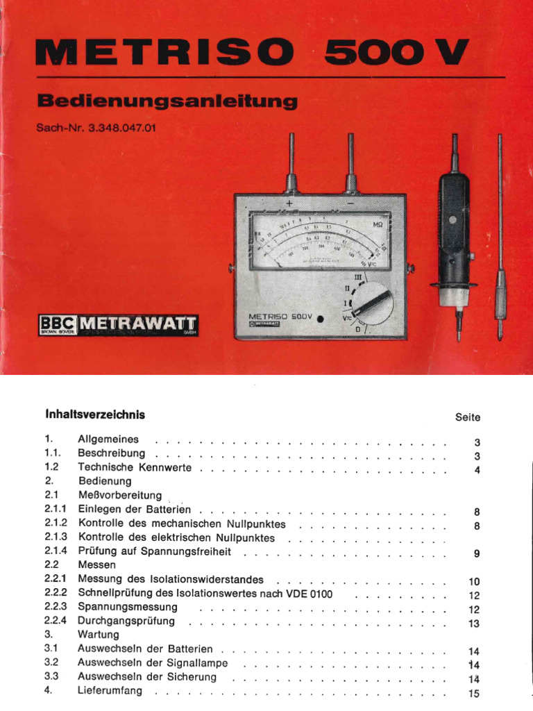 metrawatt_metriso_500v | PDF