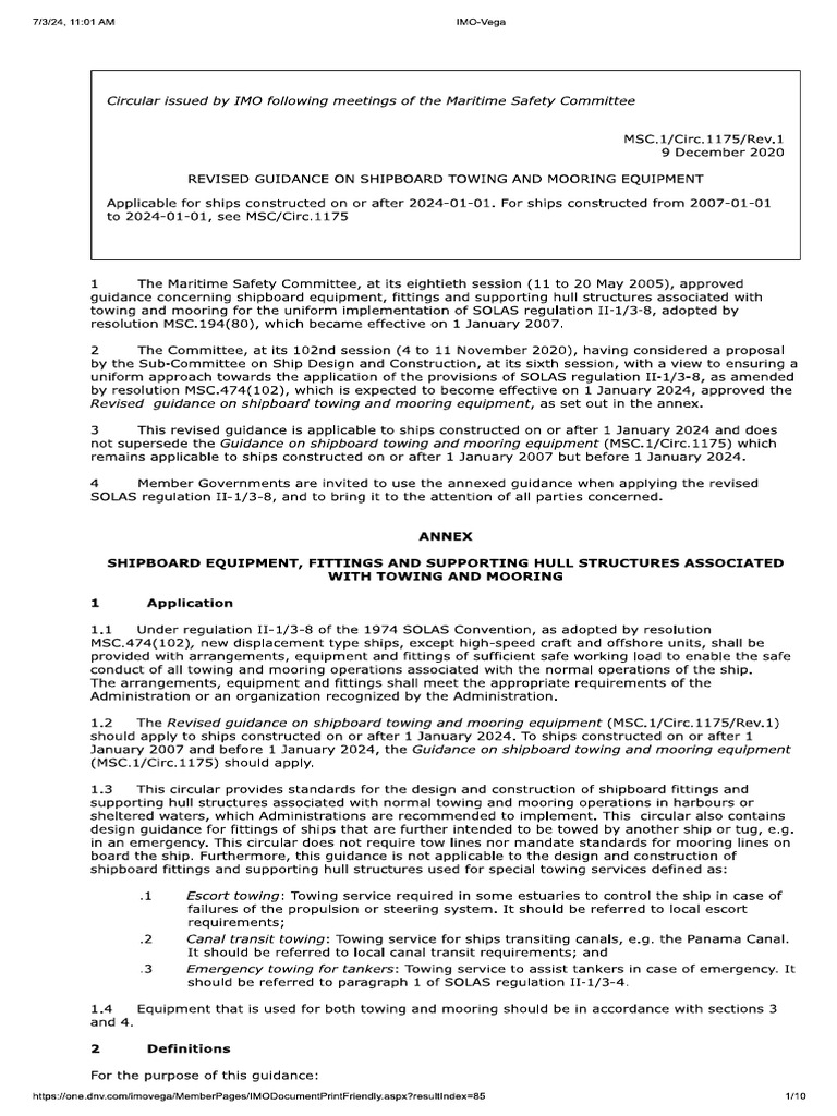 MSC.1 Circ.1175 Rev.1 | PDF