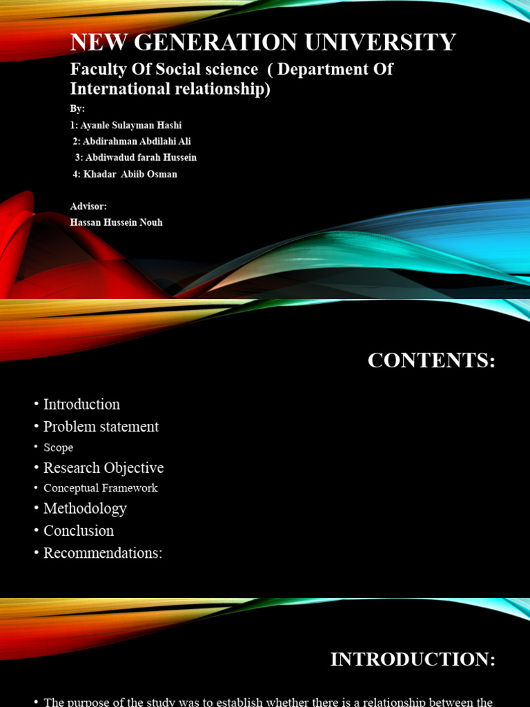 New Generation University | PDF | Somalia | Governance