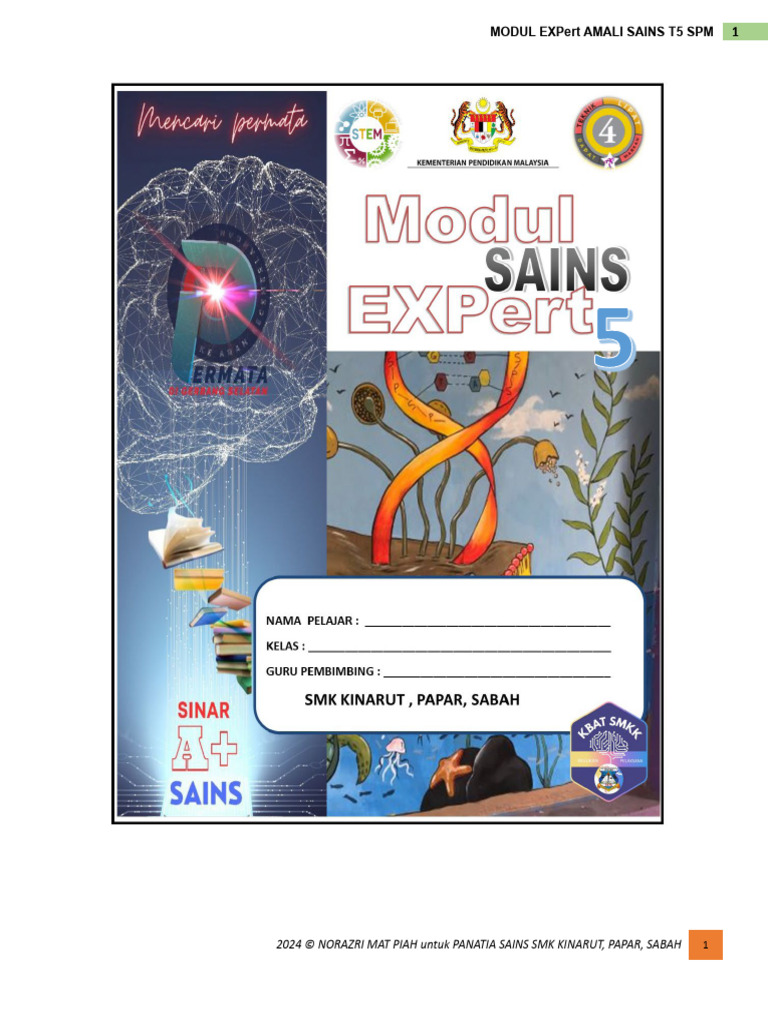 2024 Modul Expert Sains f5 Final by Azri | PDF