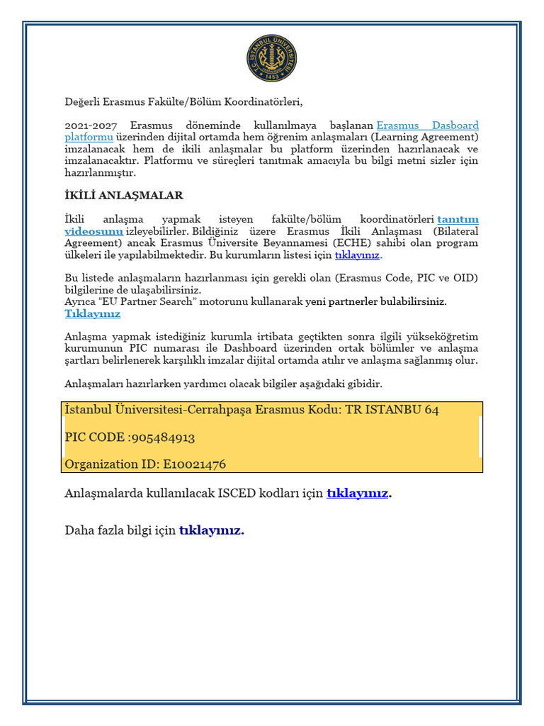 Dashboard Ve Ola Bilgi Metni | PDF