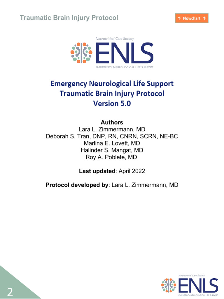 Enls 5.0 Protocol - Tbi | PDF | Traumatic Brain Injury | Medical ...
