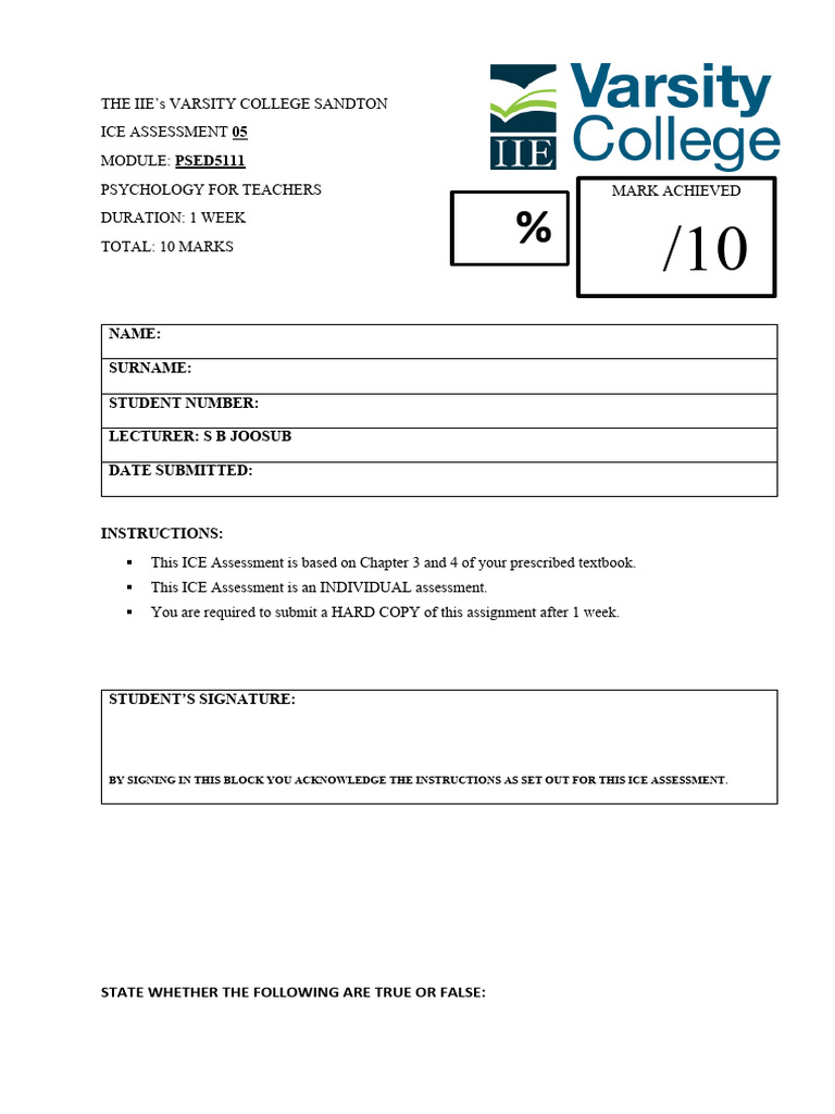 Psed Ice Task 5 | PDF