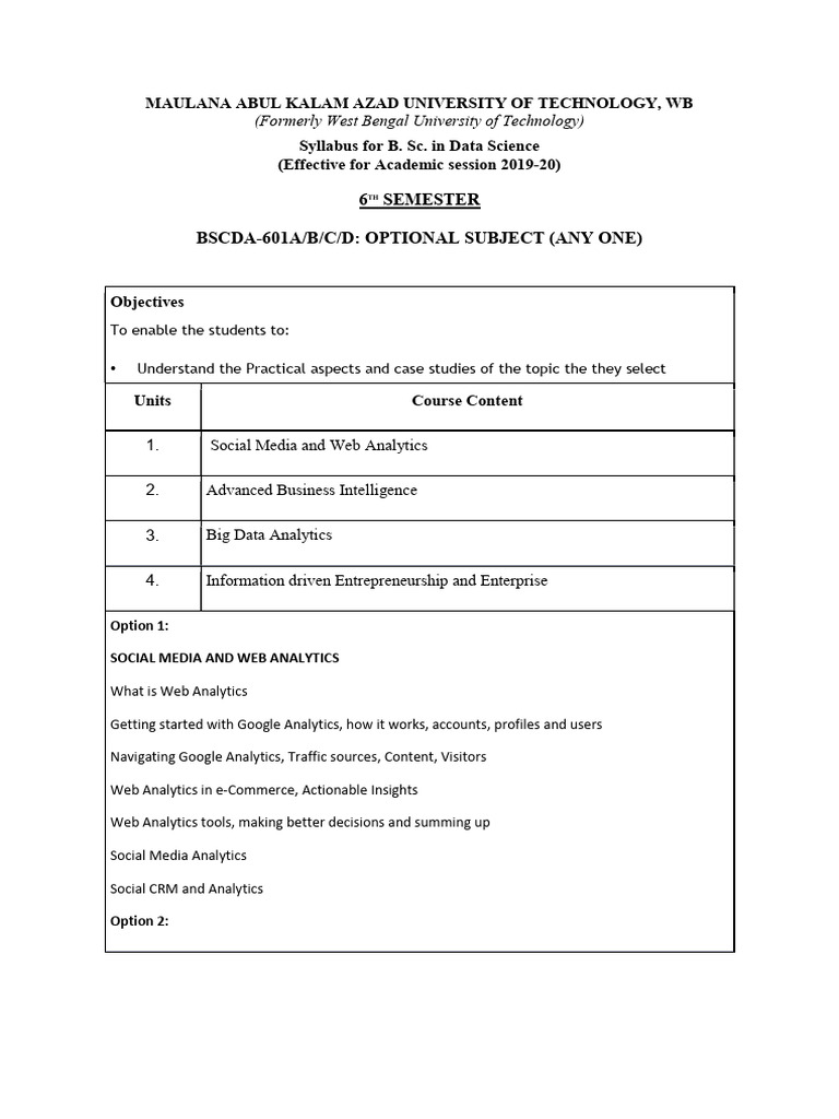 Sem 6 | PDF | Analytics | Big Data