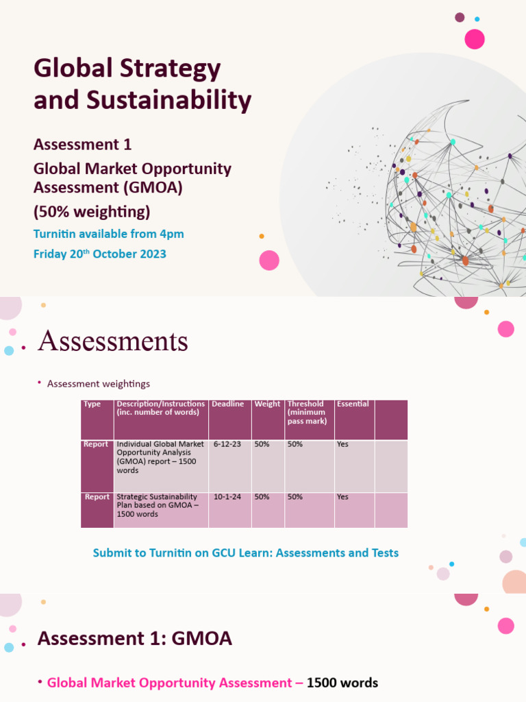 Global Strategy and Sustainability Assessment 1 | PDF | Sustainability ...