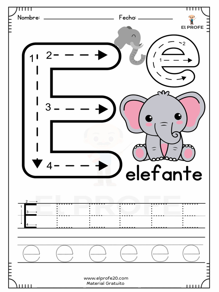 actividades-con-la-vocal-e | PDF