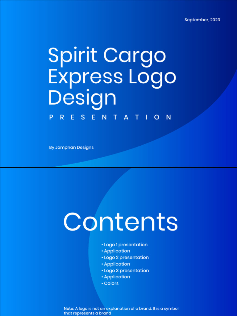 Spirit Cargo Logo Design Presentation | PDF | Logos | Brand