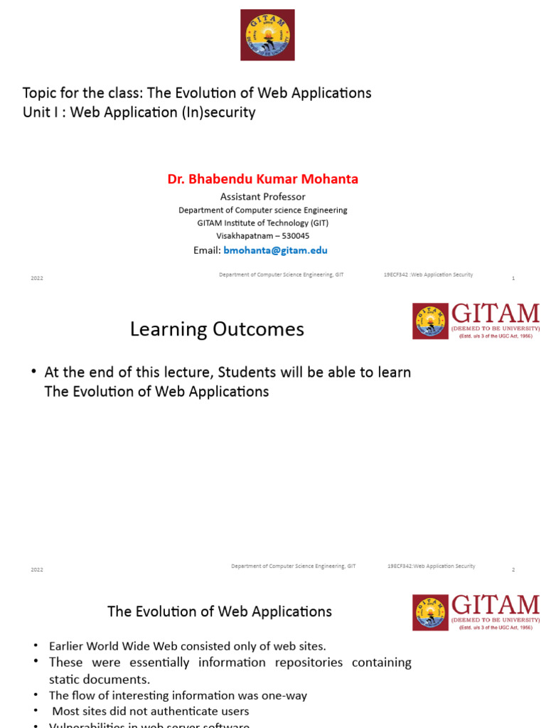 01 PPT-Unit 1 | PDF | World Wide Web | Internet & Web