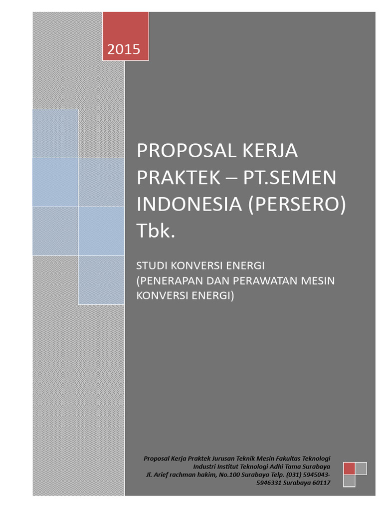 Proposal PT. SEMEN INDONESIA | PDF | Bisnis