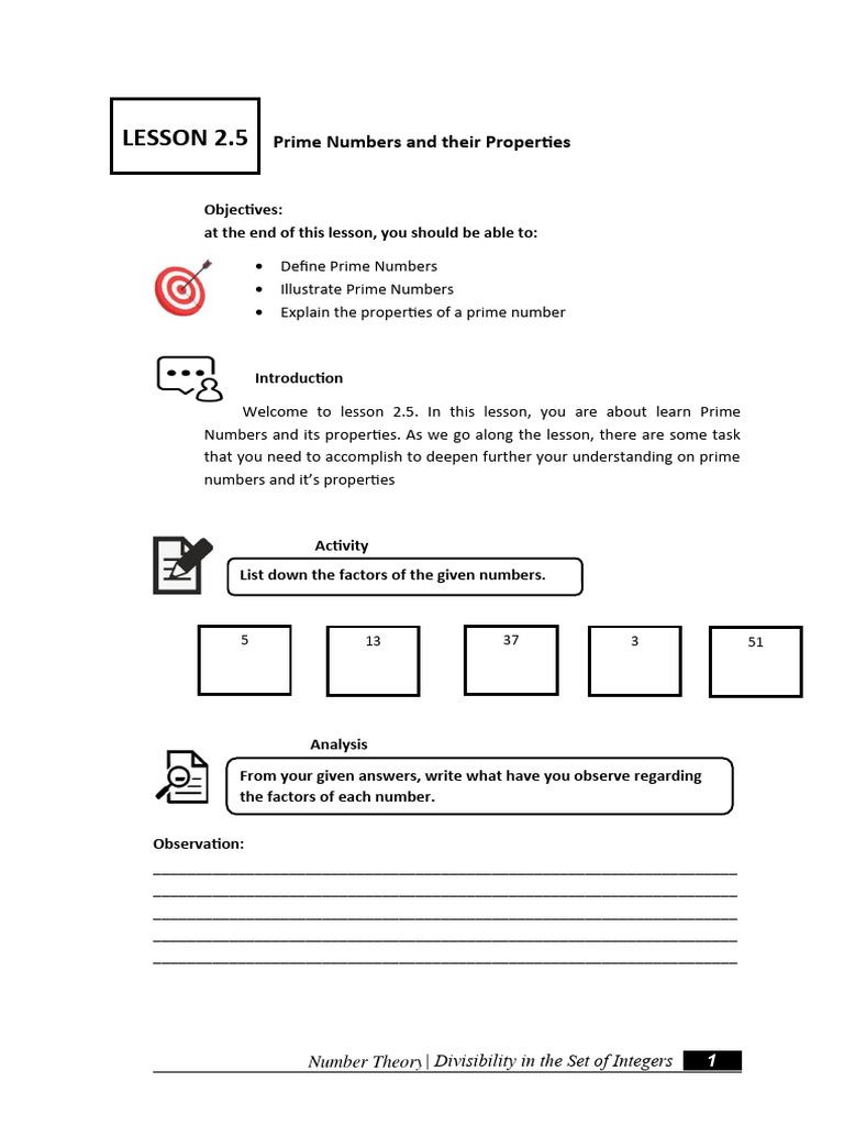 Prime Numbers and Their Properties | PDF | Prime Number | Integer