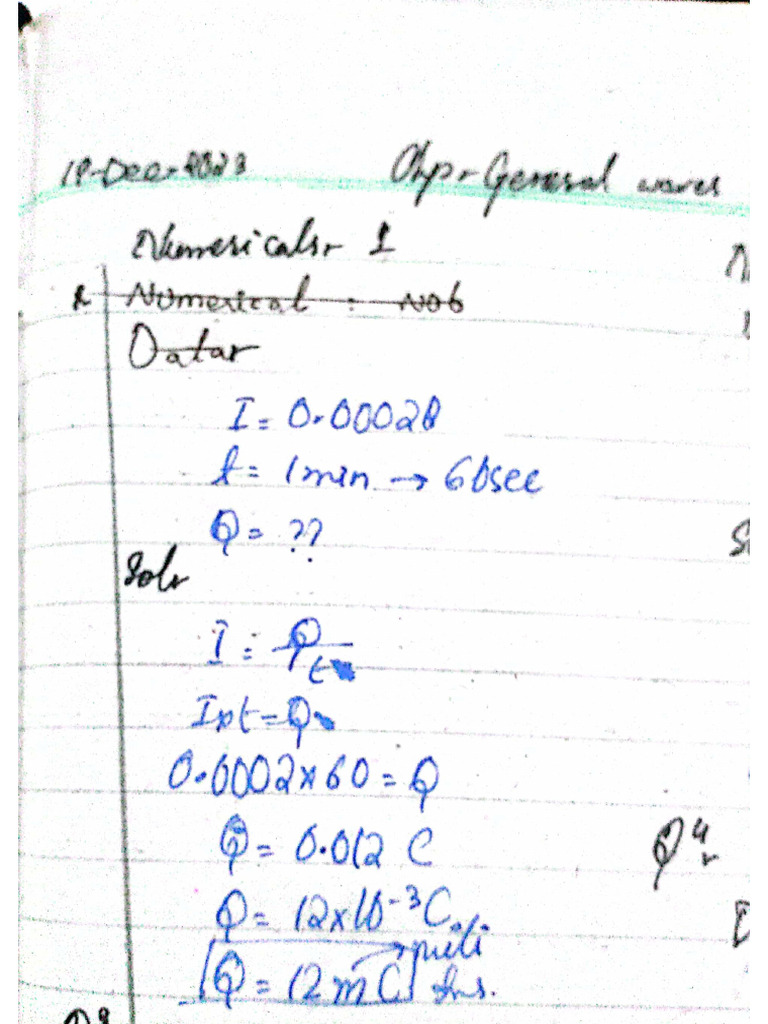 Physics Chapter No 15 All Numericals | PDF