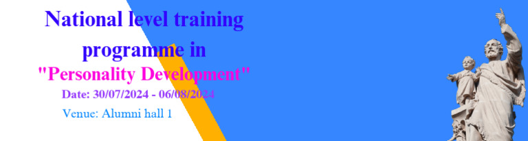 National Level Training Programme | PDF