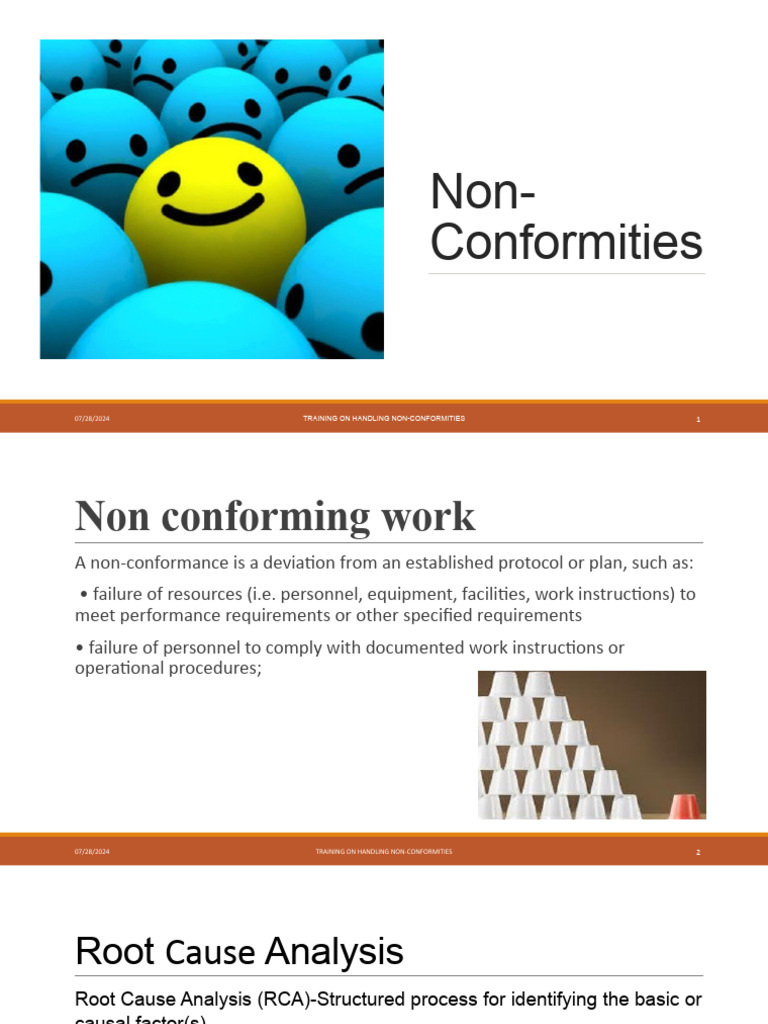 Handling Non Conformances | PDF | Quality Management System