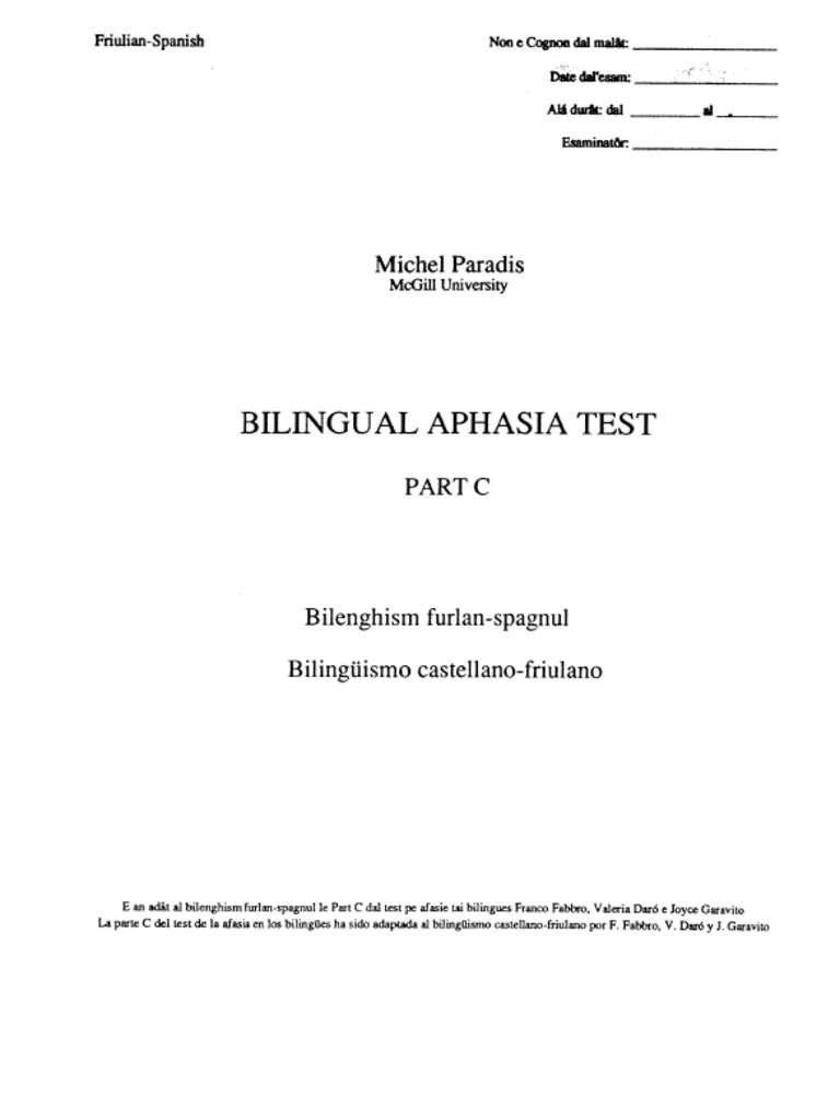 Friulian-Spanish | PDF