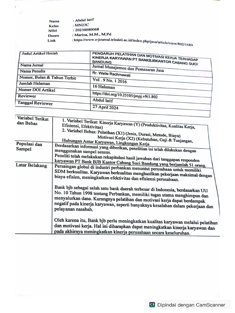 Revew Jurnal Uts 01 | PDF