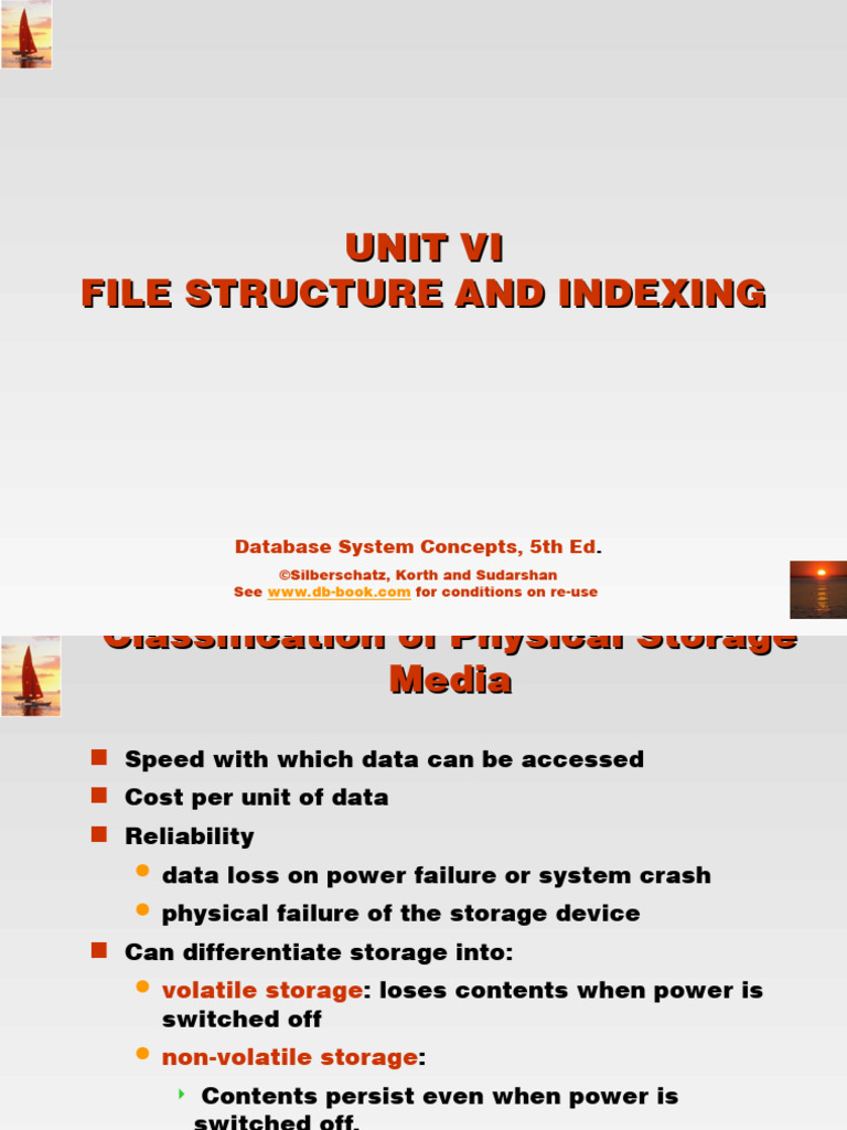 Unit-6 DBMS - Indexing | PDF | Computer Data Storage | Hard Disk Drive